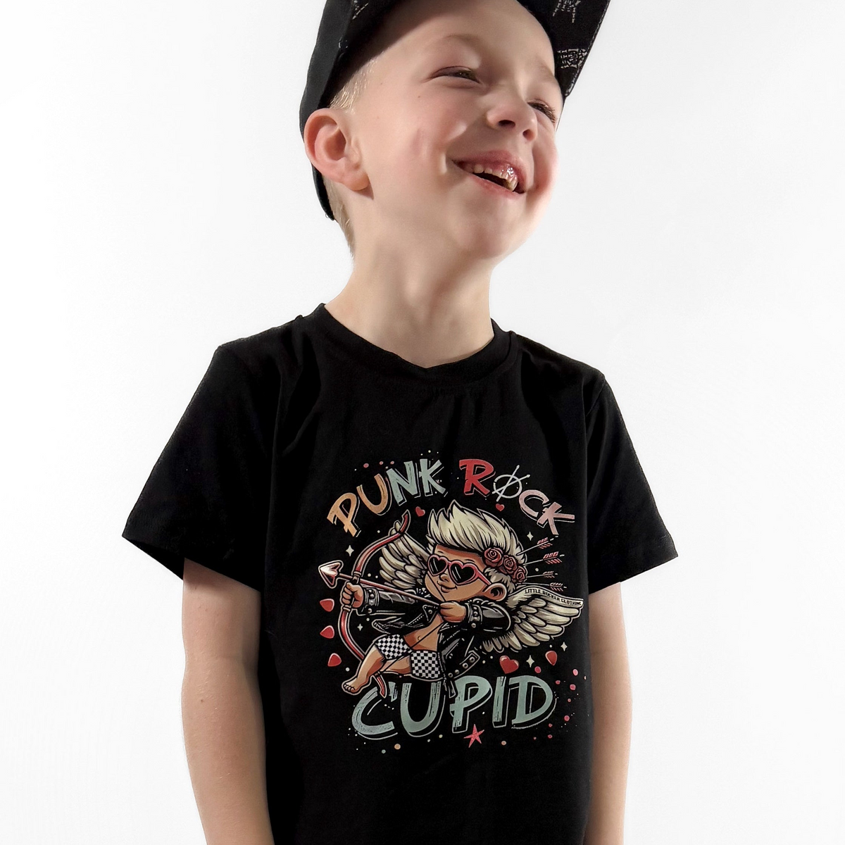Punk Rock Cupid Kids Graphic Tee| Little Rocker Clothing